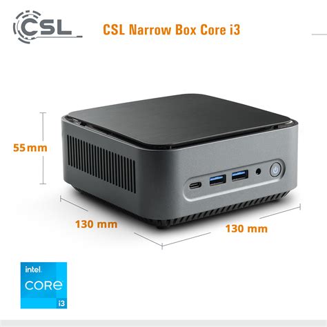 Mini Pc Csl Narrow Box Core I3 Windows 11 Home 1000gb 16gb Csl Computer