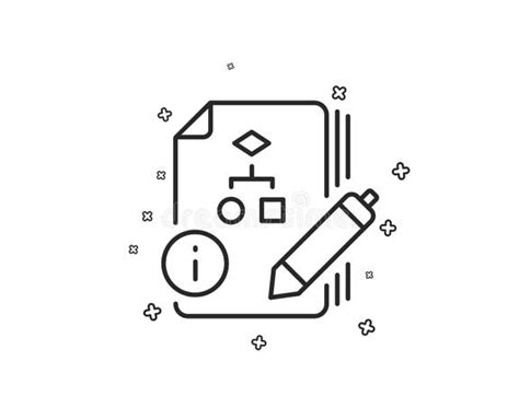 Documentation With Algorithm Line Icon Technical Instruction Sign