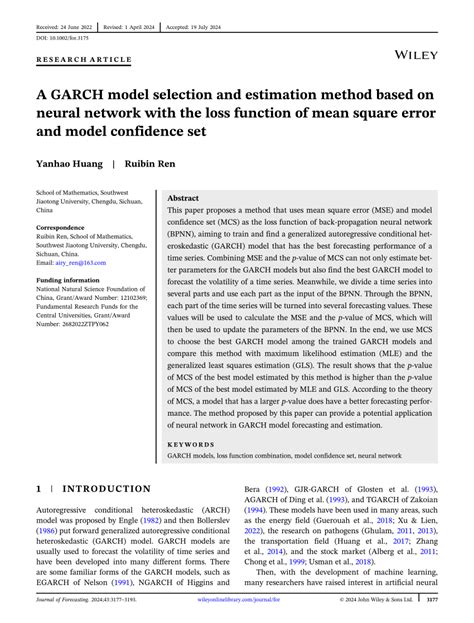 A Garch Model Selection And Estimation Method Based On Neural Network With The Loss Function Of