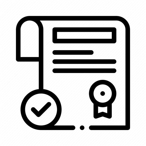 Patent File Check Ribbon Document Icon Download On Iconfinder