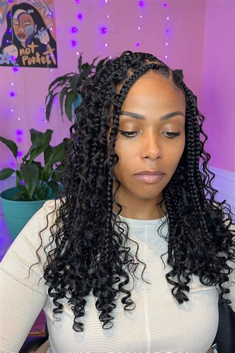 The Sexiest Ways To Wear Bohemian Braids Boho Braids Curly Craze Braids With Curls