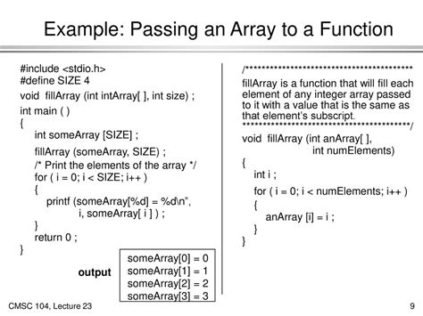 Arrays Part 2 Of 2 Topics Array Names Hold Address How Indexing Works