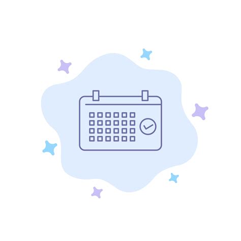 Calendar Date Month Year Time Blue Icon On Abstract Cloud Background 15136459 Vector Art At Vecteezy