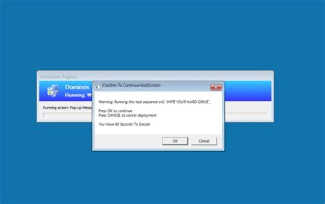How To Display Custom Pop Up Message Box In Sccm Task Sequence