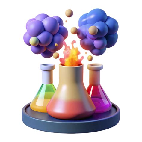 Chemical Reaction Experiment Science Lab Flask Bubbles Molecules