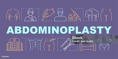 Abdominoplasty Word Concepts Banner Stock Illustration Download Image