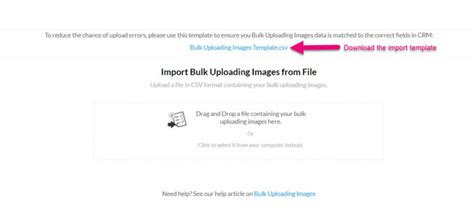 bulk uploading images general help tall emu crm myob crm australia