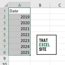 How To Get The Year From A Date In Excel That Excel Site