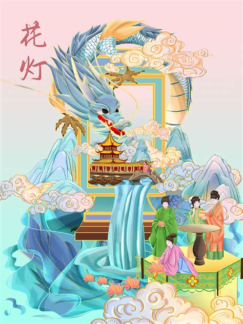 非遗文化系列插画mantou馒头 站酷zcool