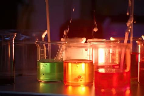 Premium Ai Image Closeup Of Chemical Reaction In Laboratory