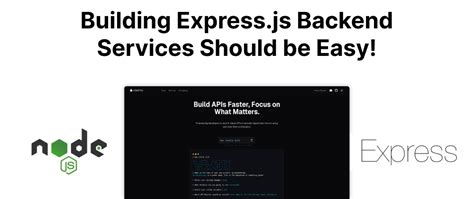 Building Express Js Backend Services Should Be Easy Dev Community
