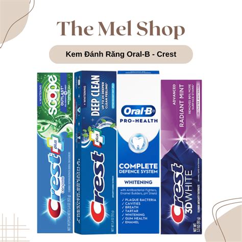 Kem Đánh Răng Oral B Pro Health Crest Plus Crest 3dwhite Shopee