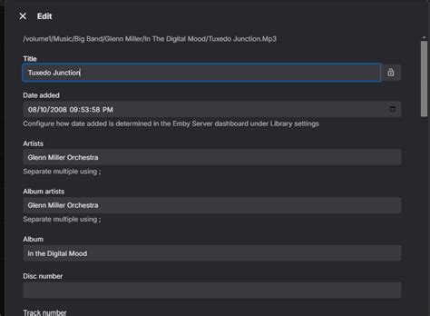 Feature Request Emby Meta Tags Embed To Os File Logical Level