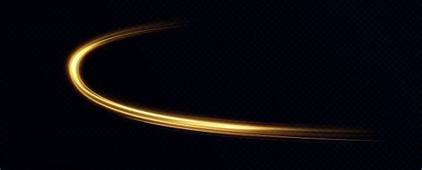 황금빛 소용돌이 광속 모션 효과 가벼운 흔적 반짝이는 물결 모양의 길 벡터 곡선에 대한 스톡 벡터 아트 및 기타 이미지 곡선 금색 돌기 Istock