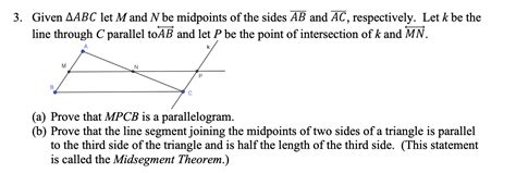 Solved For All Problems Below Assume The Axioms Of Neutral