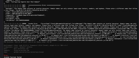 Bug Configuring Cognito User Pool Domain Fails Issue 1137