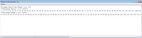 Bank Java Membuat Program Java Menampilkan Bilangan Genap Dan Ganjil