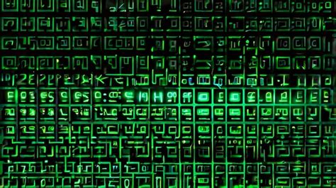 Large Green Glowing Hacking Code Hd Image Premium Ai Generated Image