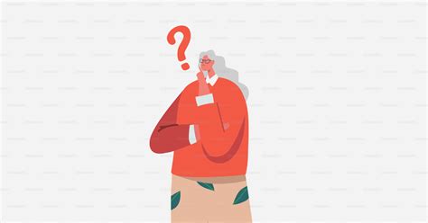 치매와 기억 상실 개념 물음표가 있는 고위 여성 정신적 문제가 있는 늙은 여성 캐릭터 알츠하이머병은 하얀 배경에 고립되어 있다 만화 사람들 벡터 일러스트레이션 벡터