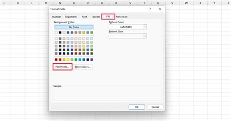 how to apply shading in excel