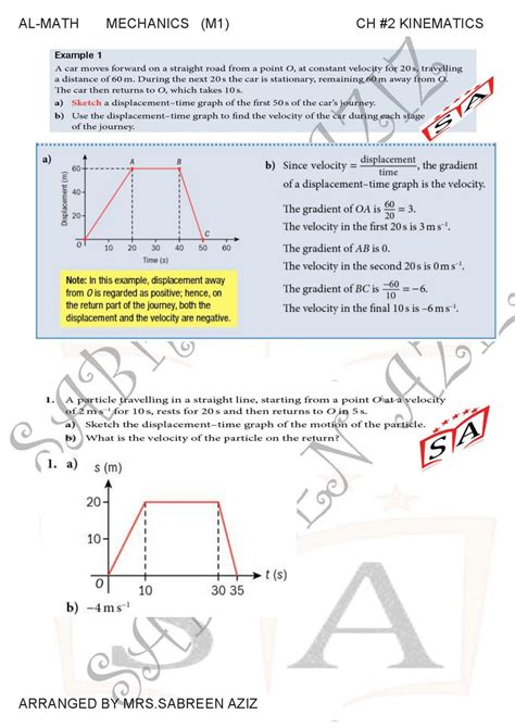 Solution Kinematics Answer Key Studypool