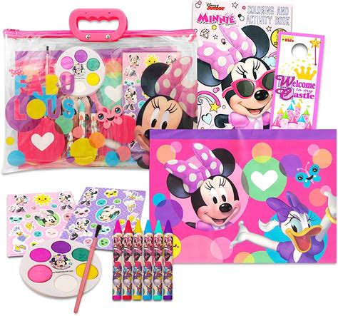 Amazon Com Minnie Mouse Coloring And Activity Kit Bundle With Minnie Mouse Coloring Book
