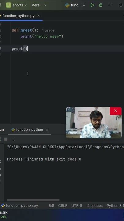 What Is Function In Python Python Coding Shorts Trending