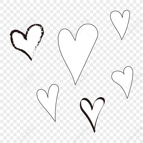 손으로 그린 하트 모양의 벡터 하트 일러스트형식작은 마음 Png 일러스트 무료 다운로드 Lovepik