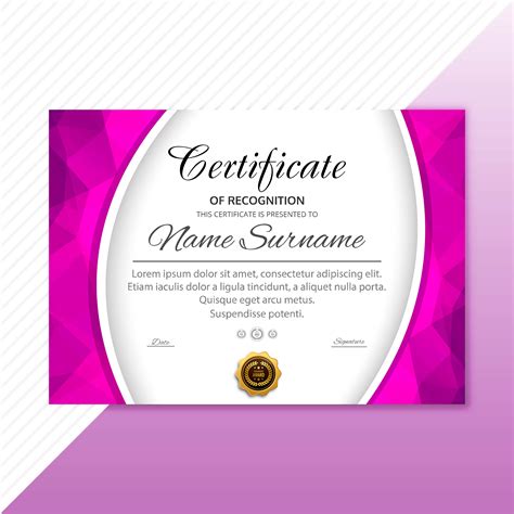 Beautiful Stylish Certificate Template Vector Design 246921 Vector Art