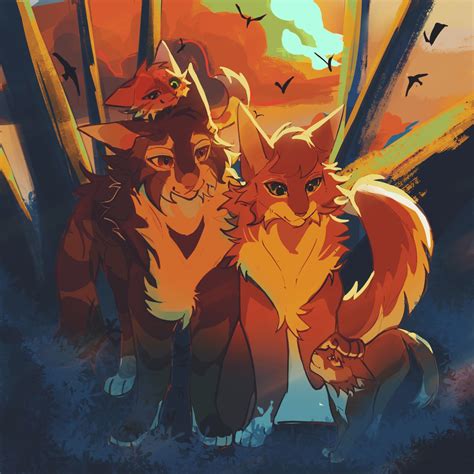 Squirrelstar Bramblestar Sparkpelt And Alderheart Warrior Cats