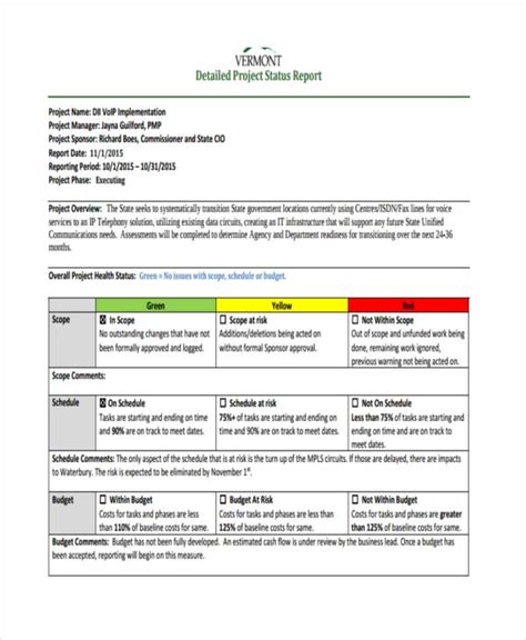 Project Implementation Report Template Mightyprintingdeals