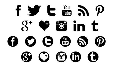 Logo Social Media Black Png 1037177
