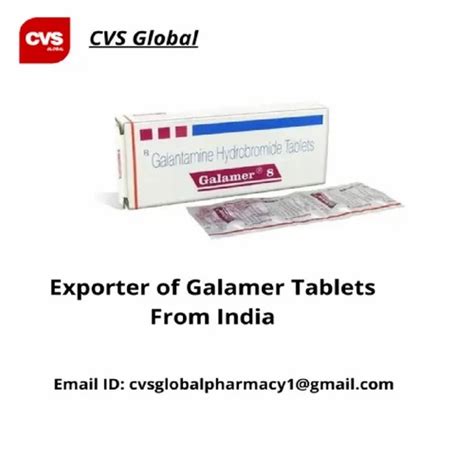 Galamer Galantamine 8 Mg Tablet At Rs 409stripe Galantamine In