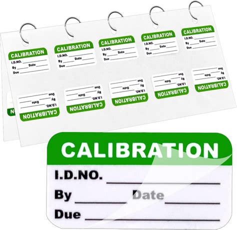 Instrument Calibration Labels At Keith Turner Blog