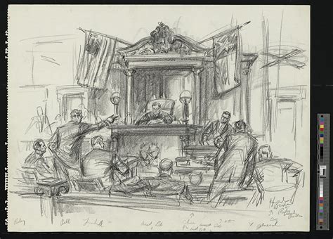 Courtroom Sketches In Custodia Legis Law Librarians Of Congress