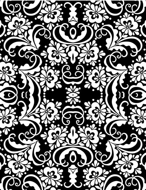 Floral Seamless Ornament Pattern Vector Floral Pattern Tracery