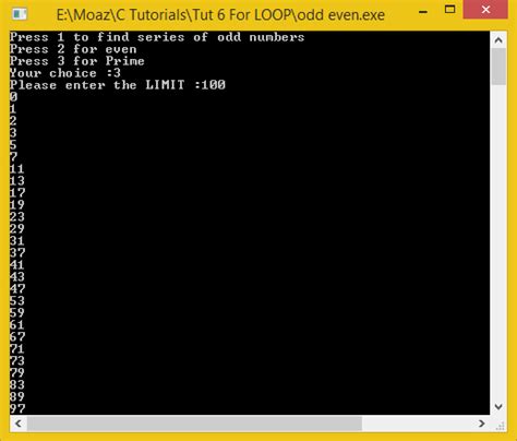 Learning Loops In C Sourcecodester