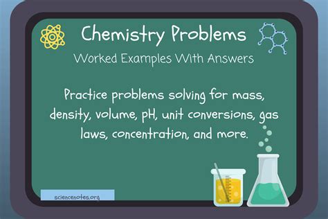 Chemistry Problems With Answers Science Notes And Projects Worksheets Library