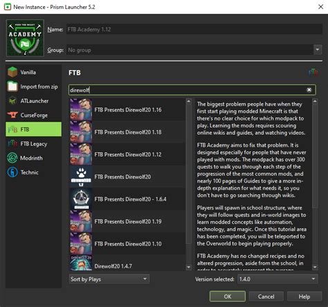 Some Ftb Packs Using Incorrect Icon · Issue 582 · Prismlauncherprismlauncher · Github