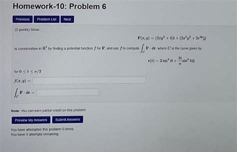 Solved Homework 10 Problem 6 Previous Problem List Next