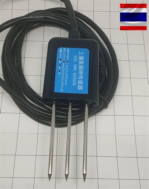 เซนเซอรวด Soil NPK Sensor Nitrogen Phosphorous Potassium RS Modbus Lazada co th