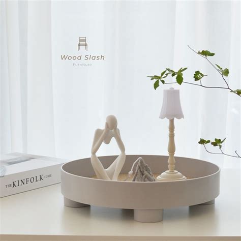 Wood Slash Decor ถาดใส่ของ ถาดใส่เครื่องสำอางค์ สไตล์มูจิ มินิมอล ขนาด 26x26x2 5 ซม Woodslash