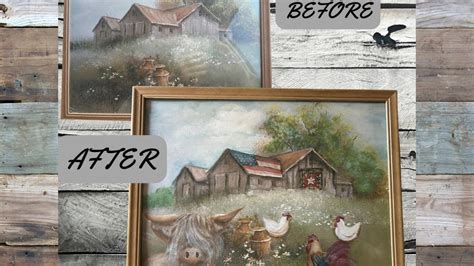 Secrets Of Upcycling Transforming A Thrifted Art Piece Youtube