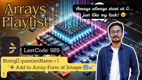 Add To Array Form Of Integer 🔢📊 Leetcode 989 Arrays Youtube
