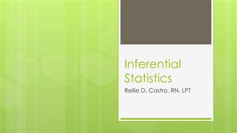 Inferential Statisticspptx Werfgvqerfwef3e Ppt