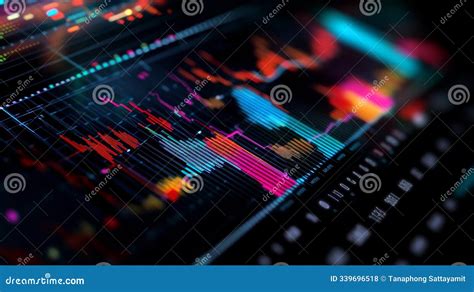 dynamic bar chart line and solid icon diagram concept graph with columns vector sign on white