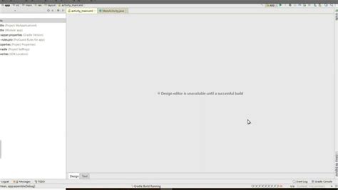 Design Editor Is Unavailable Until A Successful Build Error Solved Android Studio