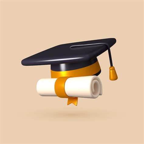 학사모 3d 졸업식 축하 연출 벡터 Freepik에서 무료 고품질 벡터를 다운로드하세요 Freepik