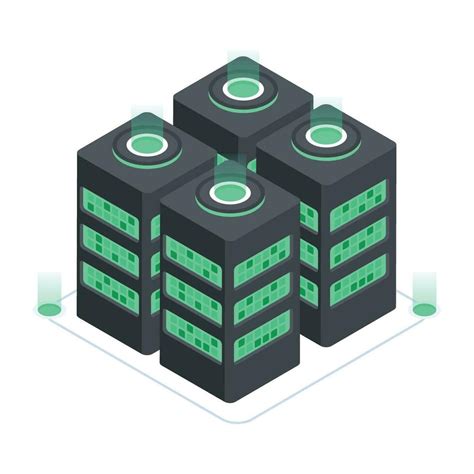 Modern Of Server Racks Isometric Icon Vector Art At Vecteezy