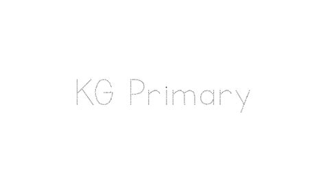 Kg Primary Dots Font Fontmagic
